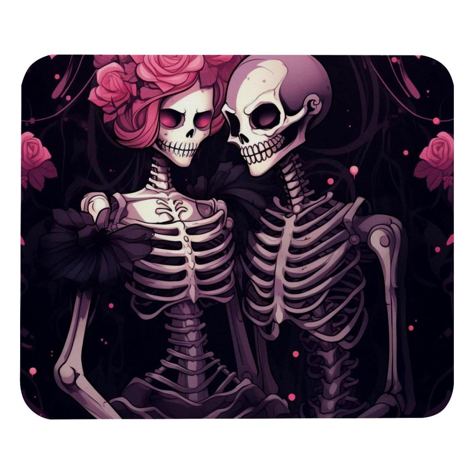 Skeleton Mouse Pad for Wireless Mouse Home Office Desk Laptop with ...