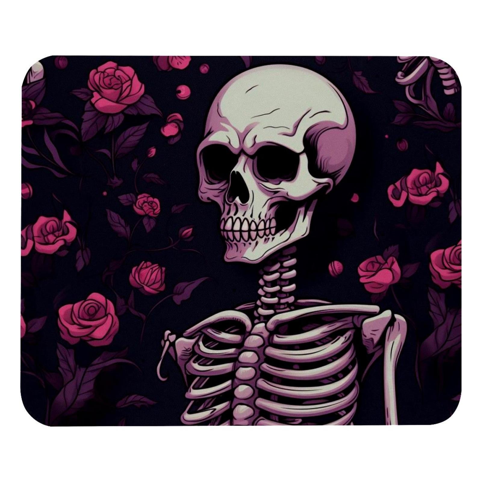 Skeleton Mouse Pad for Wireless Mouse Home Office Desk Laptop with ...