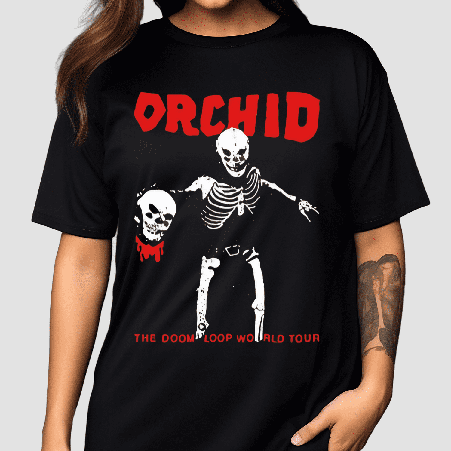 Skeleton Orchid The Doom Loop World Tour 2024 Shirt - Walmart.com
