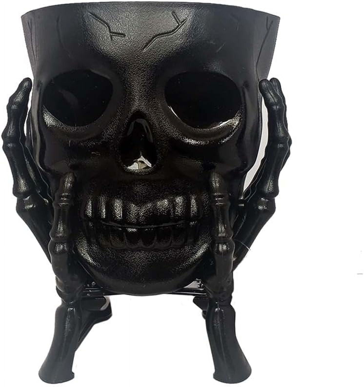 Skeleton Plastic Candy Dish - black - Walmart.com