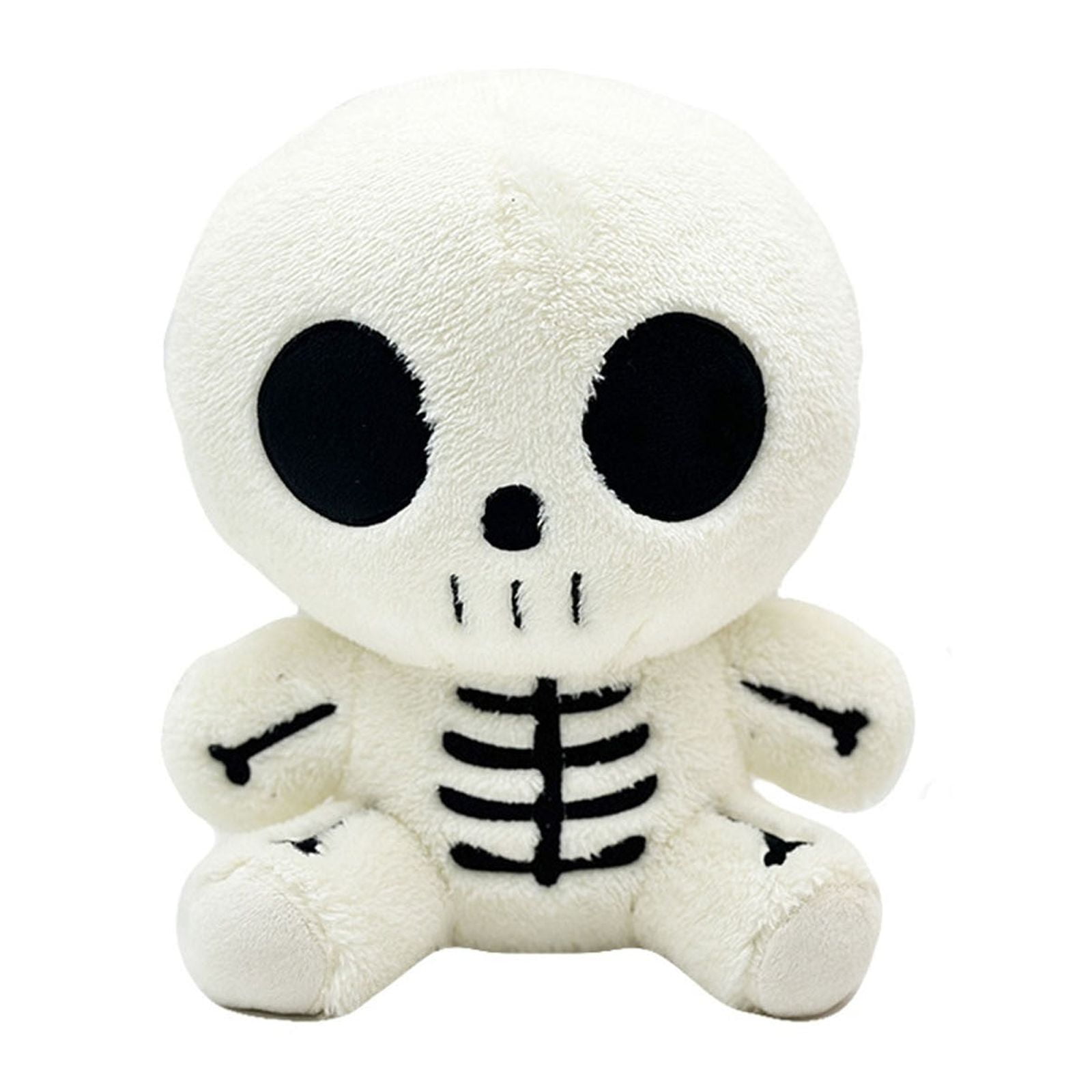 Skeleton Plush Toy – Soft Stuffed Skeleton Doll, Cute Halloween Plushie ...