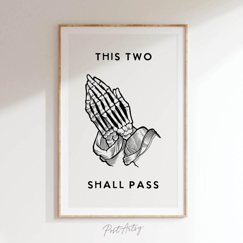 Skeleton Print Funny Bathroom Print Retro Bathroom Wall Art Bathroom ...