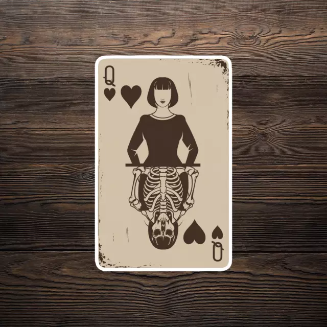 Skeleton Queen Gothic Sticker Edgy Grunge Dark Art Decal Macabre ...