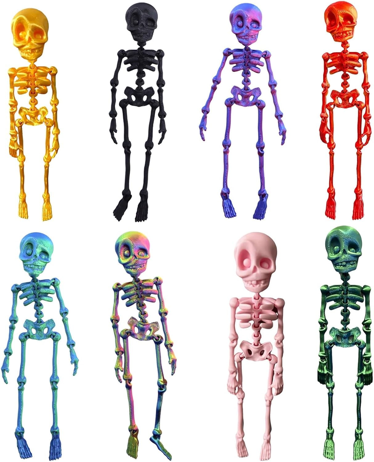 Skeleton Refrigerator Magnets, Poseable Skeleton Fridge Magnet, Mini ...