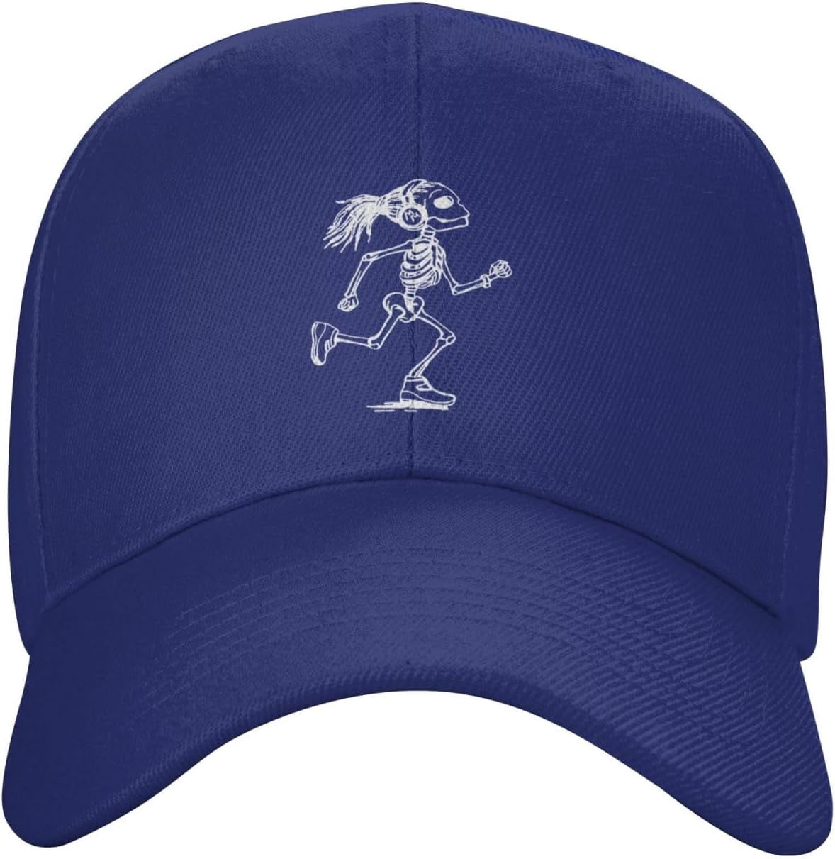 Skeleton Running Hat Curved Brim Baseball Cap Adjustable Golf Style Dad ...