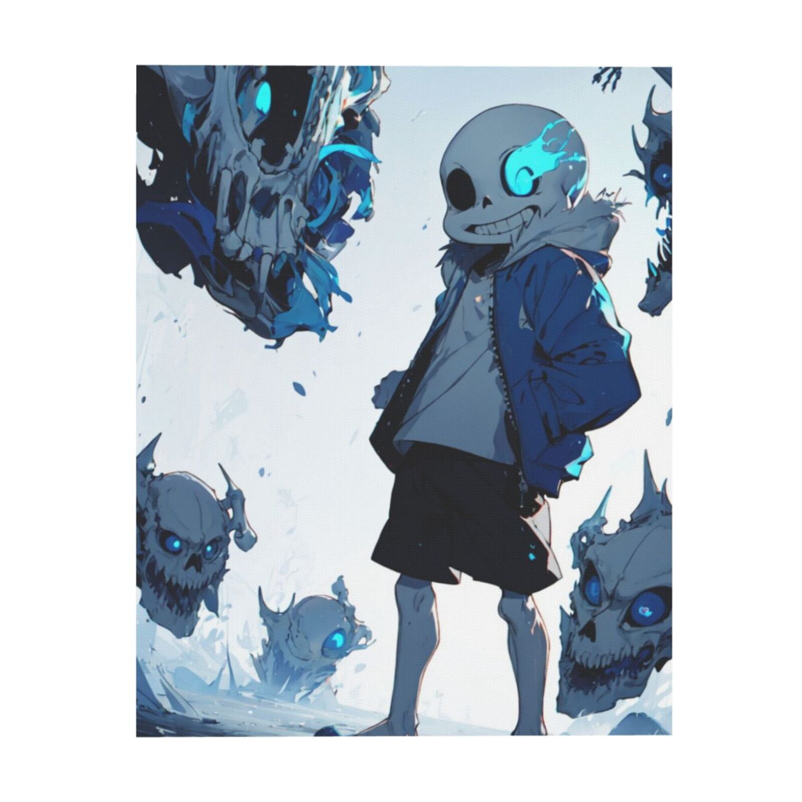 Skeleton Sans Undertale Canvas Decorative Poster Gift Art Picture ...