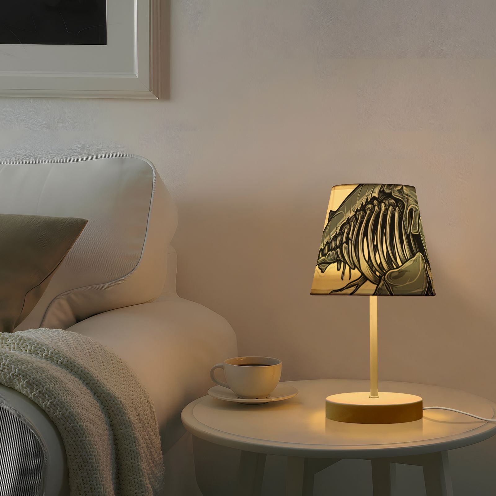 Skeleton Shark Desk Lamp 3 Color Modes LED Table Lamp Nightstand ...