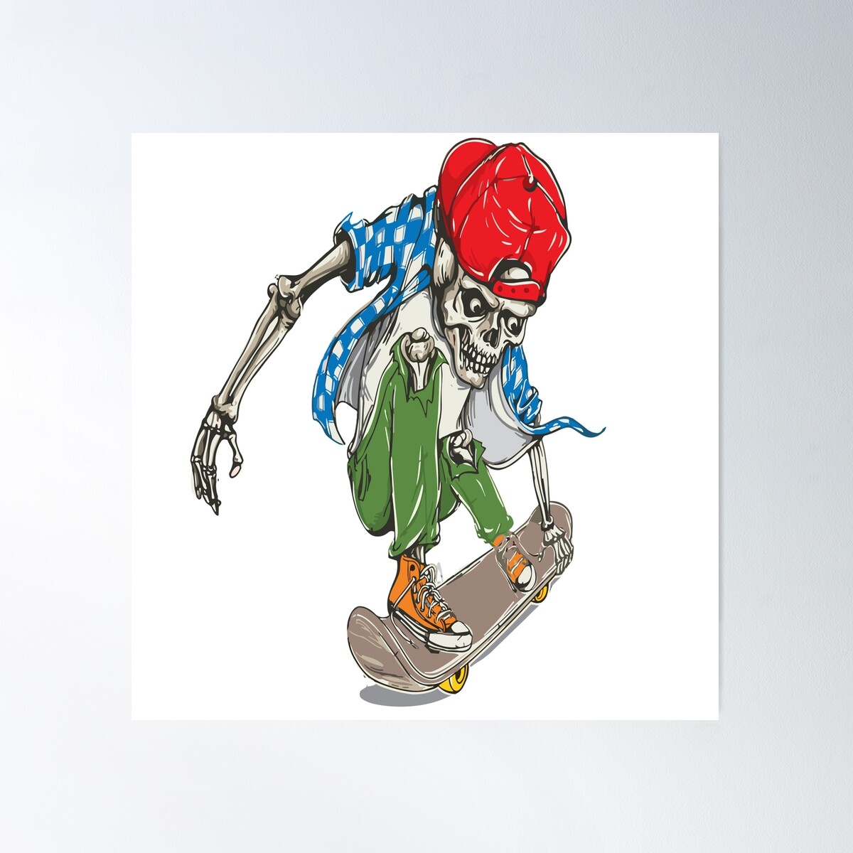 Skeleton Skateboarding Png , Skeleton Sublimation Design , Skateboard ...