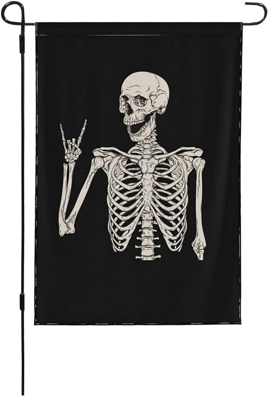 Skeleton Skull Boho Hippie Garden Flags Double Sided, Welcome Summer ...