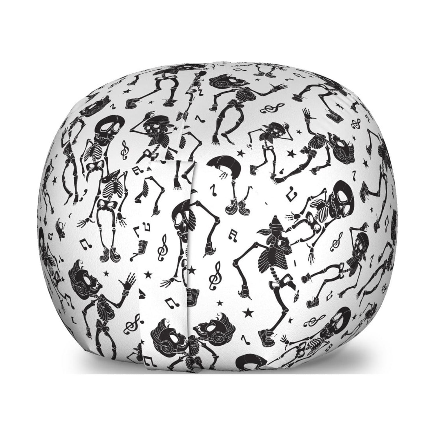 Skeleton Storage Toy Bag Chair, Halloween Spooky Disco Funny Disco ...