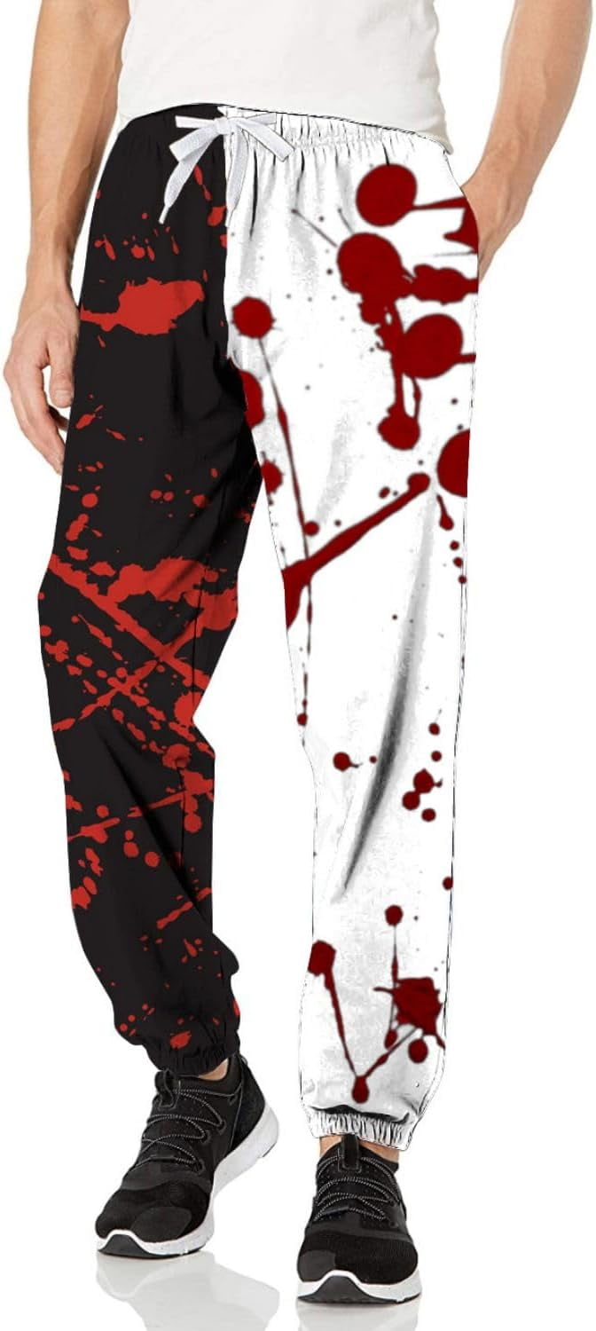 Skeleton Sweatpants for Men's Halloween Sweatpants Skull Print Lounge ...