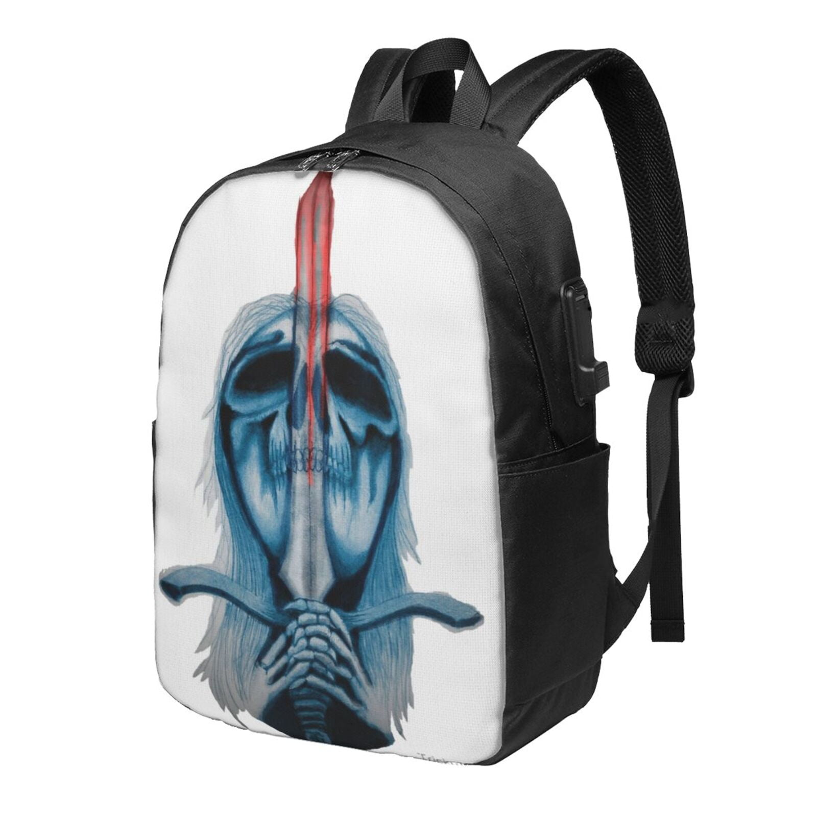 Skeleton Sword Backpack Fashion Travel Backpack Laptop Backpack 17 Inch ...