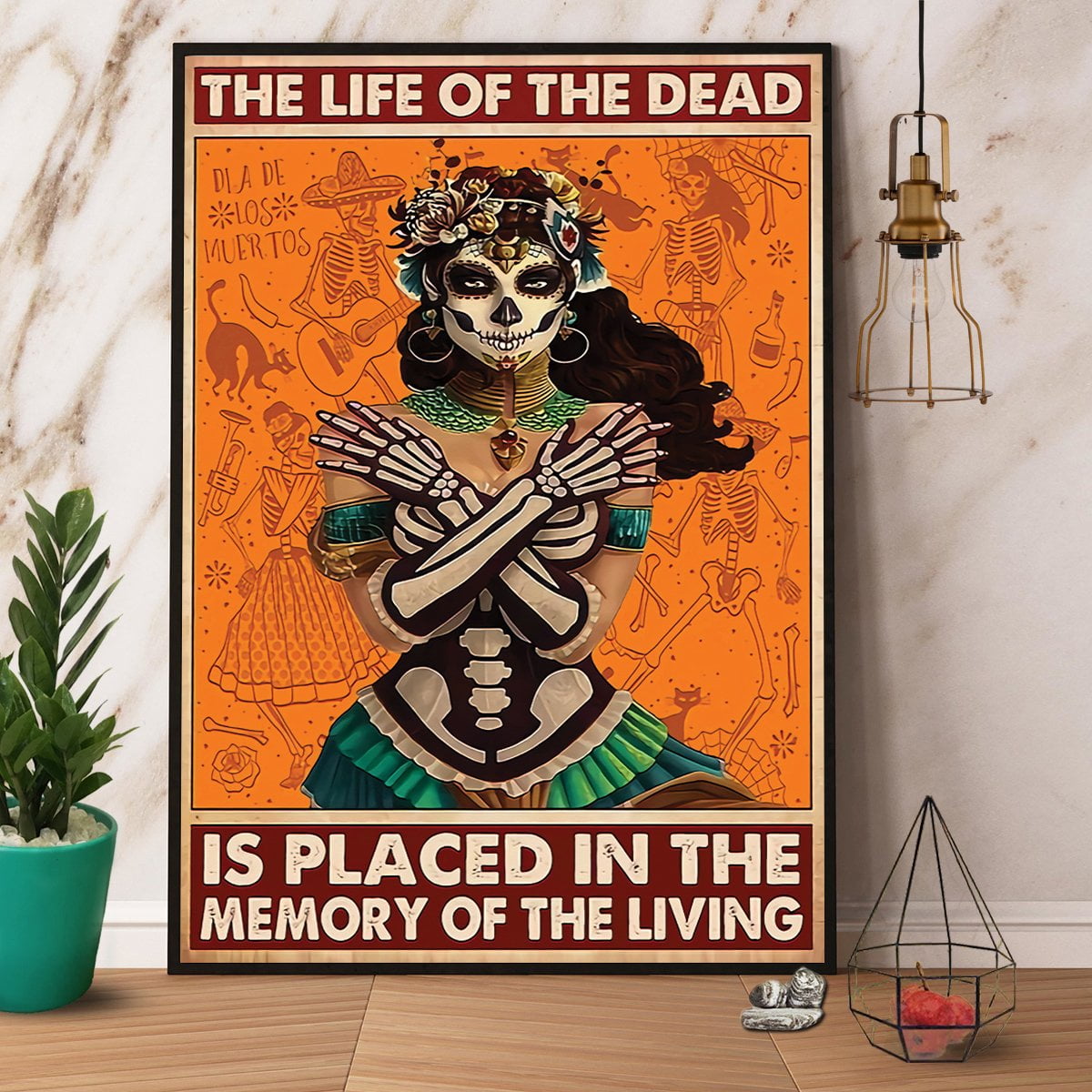 Vintage Hippie Girl The Life Of The Dead Horror Poster No Frame Wrapped ...