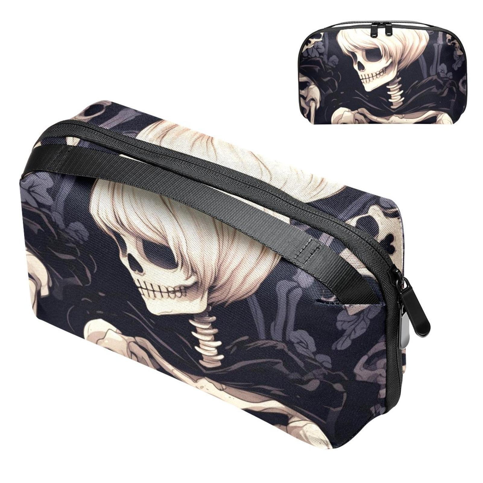 Skeleton Travel Organizer Hard Drive Case Small Travel Case USB Cable ...