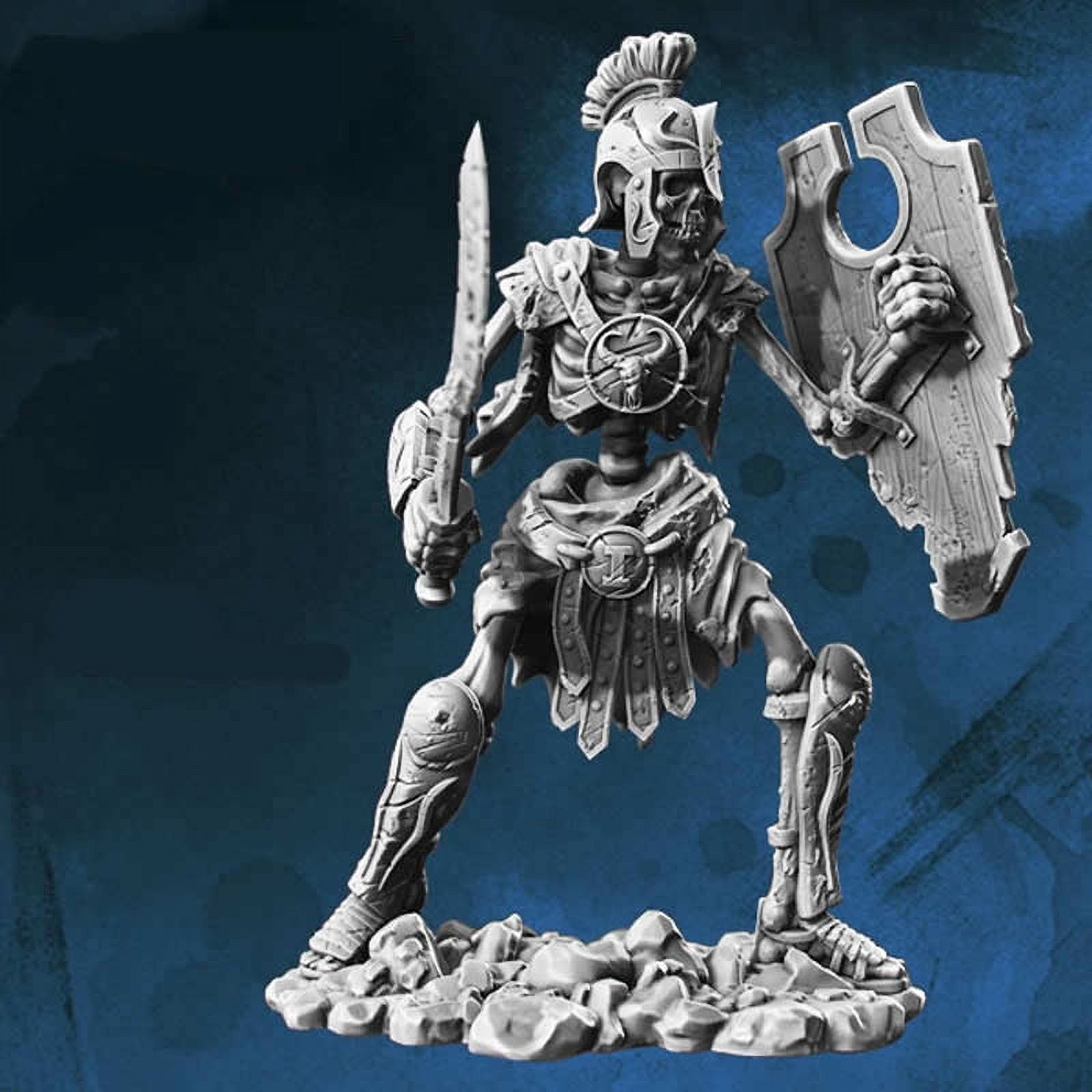 Skeleton Warrior with Sword Figure Kit 28mm Heroic Scale Miniature ...