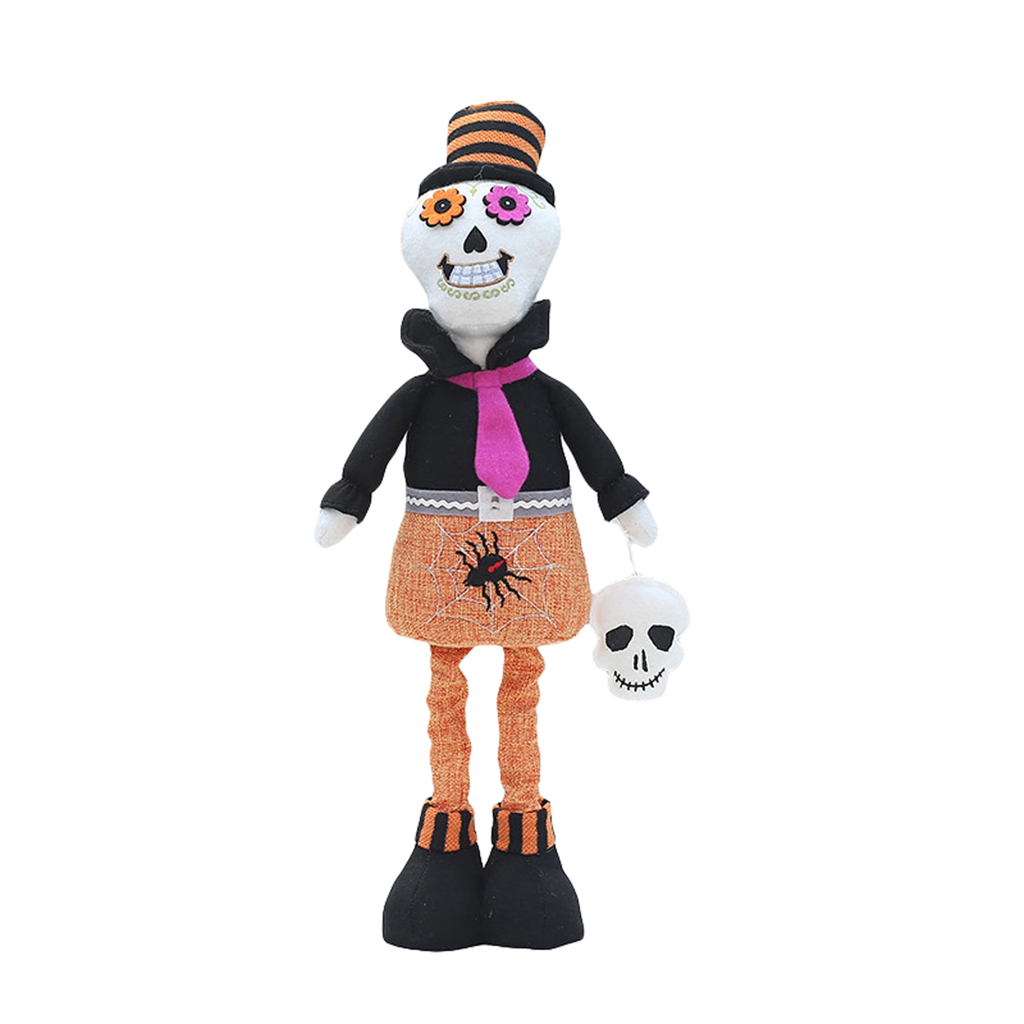 Skeleton Witch Plush Toy Cute Little Witch Plush Lovely Stuffed Witch ...