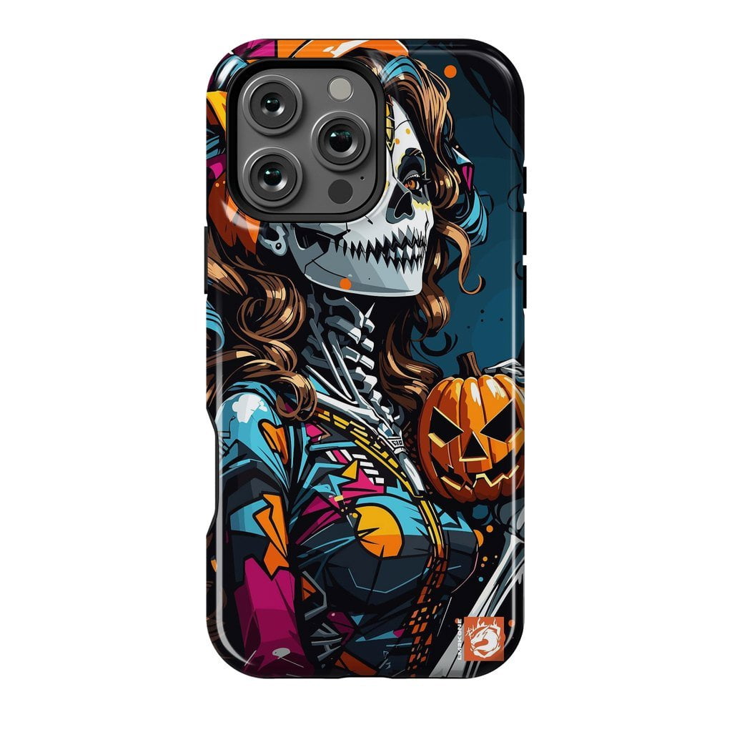 Skeleton Woman Line Art For iPhone 11 to 17 Pro Max Compatible Phone ...