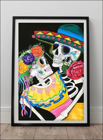 Skeleton tango dance poster 24 x 36 Inch Poster - Walmart.com