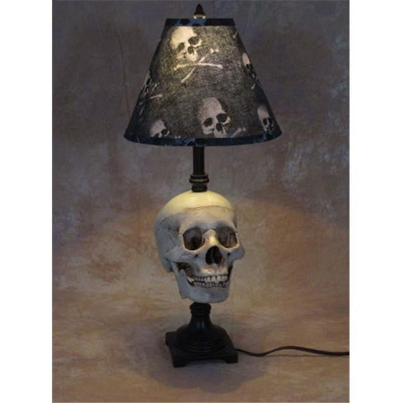 Skeletons and More LAMP-100B Skull desk lamp with bone shade - Walmart.com