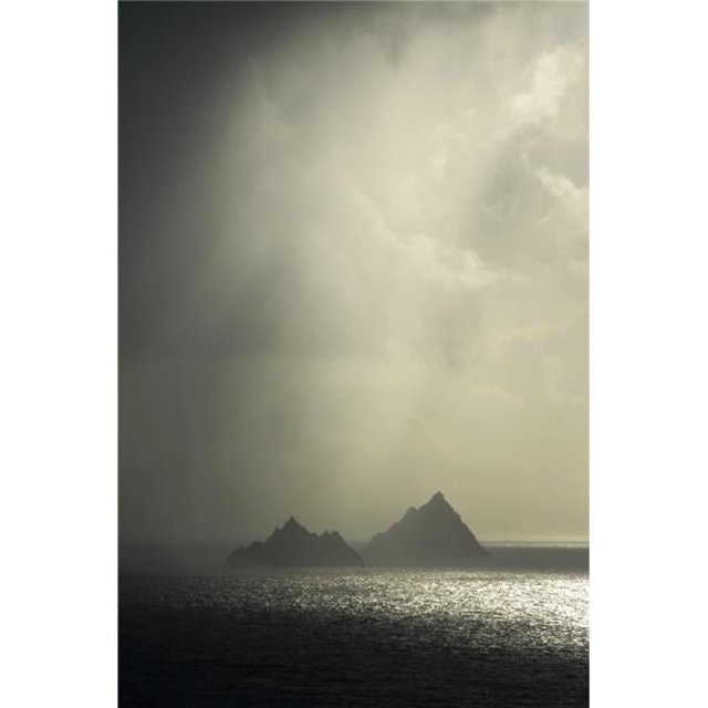 Skellig Islands Co Kerry Ireland; Islands In A Rain Shower Poster Print ...