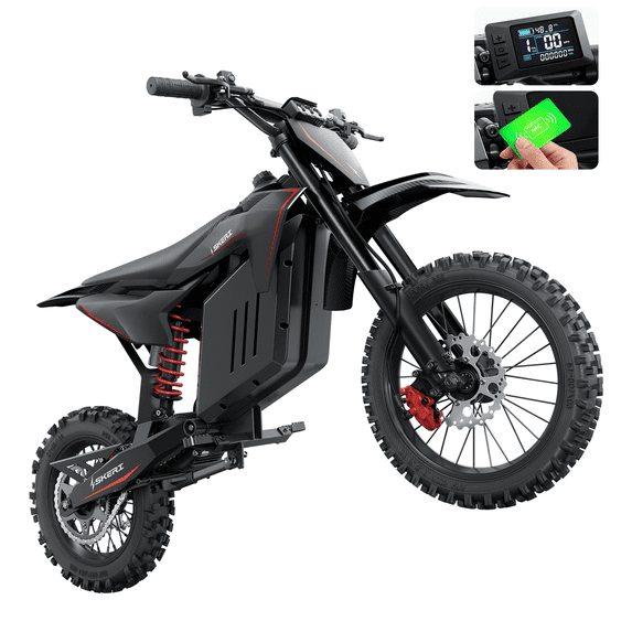 Skeri Electric-Dirt-Bike for Teens Adults, 14"/12" Fat Tire 2000W (Peak ...