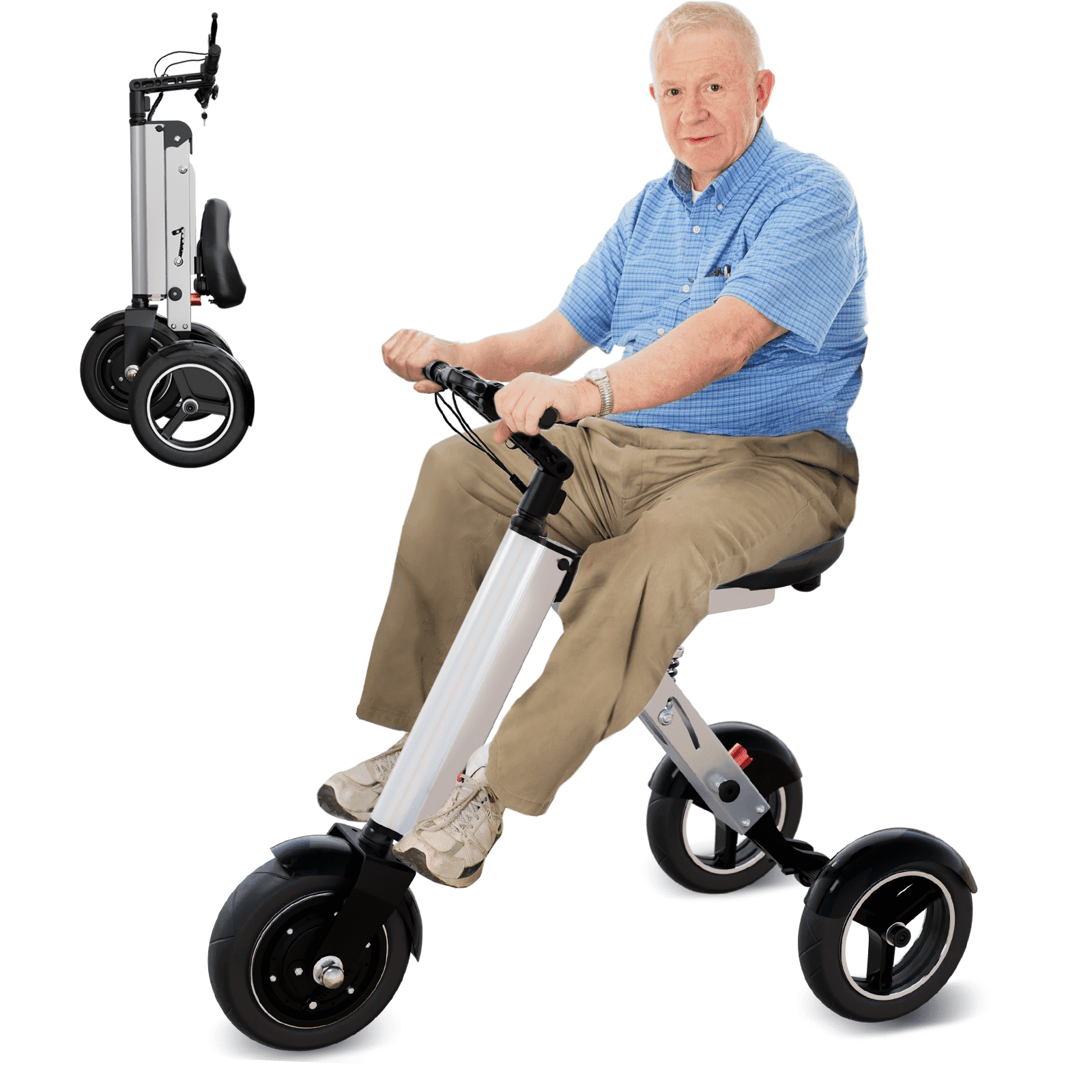 Bike Skeri Foldable Electric Tricycle for Adults, 2-in-1 Commuter Trike ...