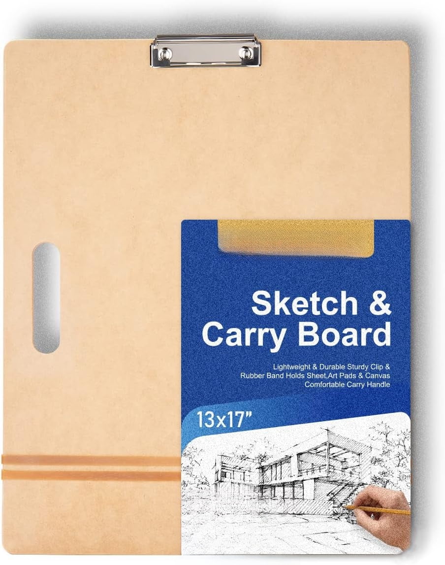 Sketch Board, Drawing Tote Board for Artists with Sturdy Clip and ...