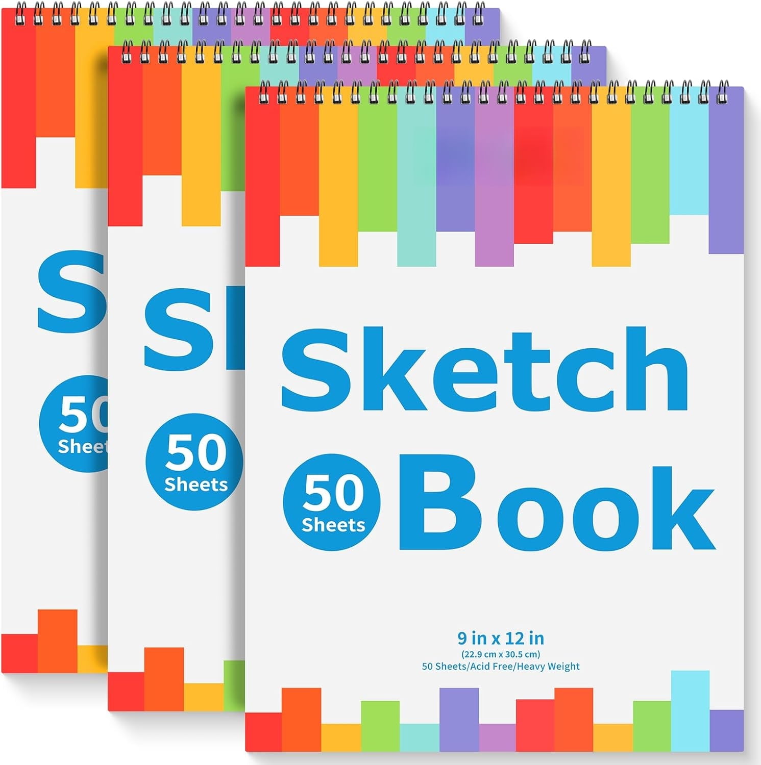 Sketch Book, Sheets Spiral Bound Art Sketchbook, Acid Free Artist ...