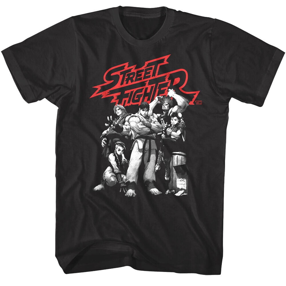 Sketch Fighter Roster Shirt | Arcade Combat Lineup Graphic - Walmart.com