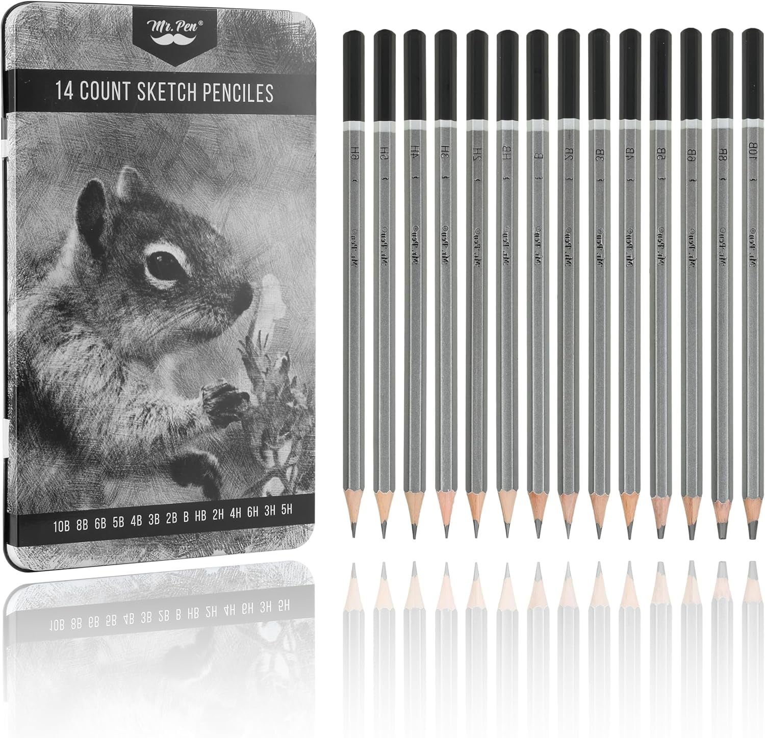 Sketch Pencils, 14 Pack, Graphite Pencils for Drawing and Shading ...
