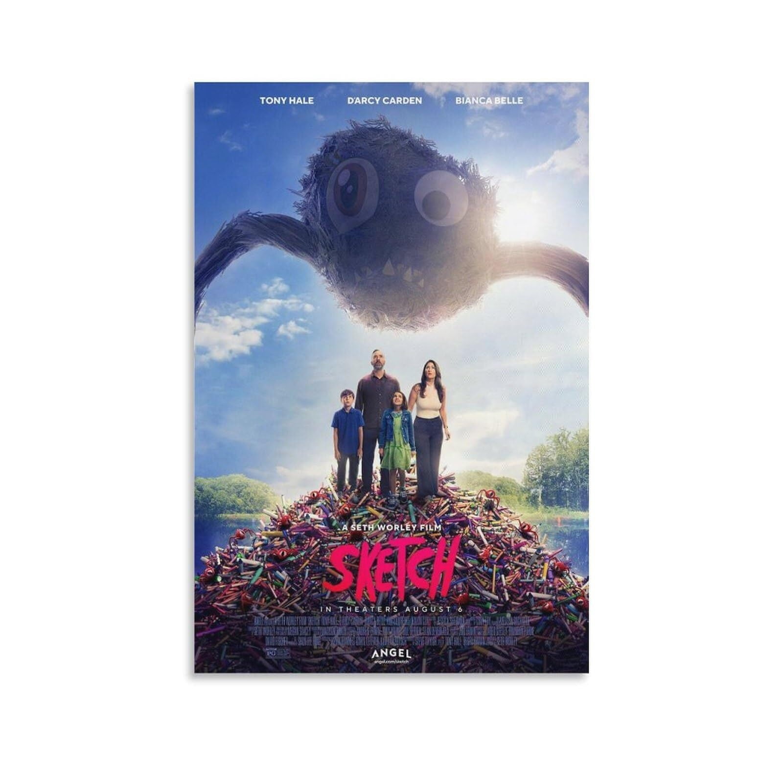 Sketch - Vintage Blockbuster Movie Poster New Movie Poster Canvas Wall ...