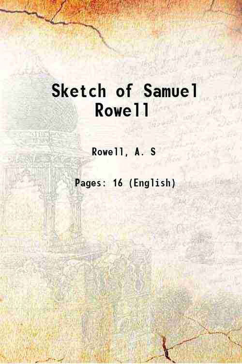 Sketch of Samuel Rowell 1897 - Walmart.com