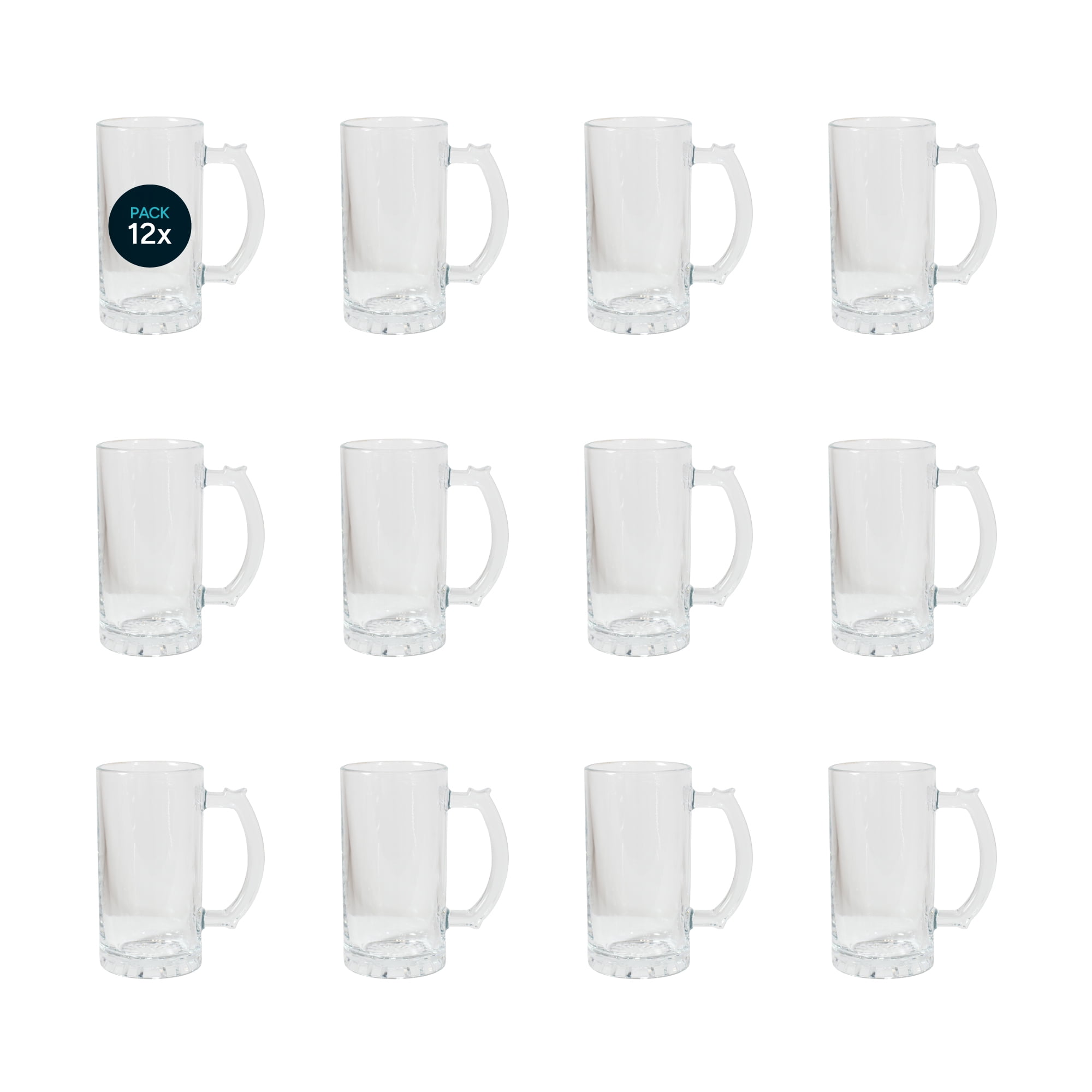 Sketch Lab Clear Beer Sublimation Mugs 16 OZ. Set of 12 Personalized ...