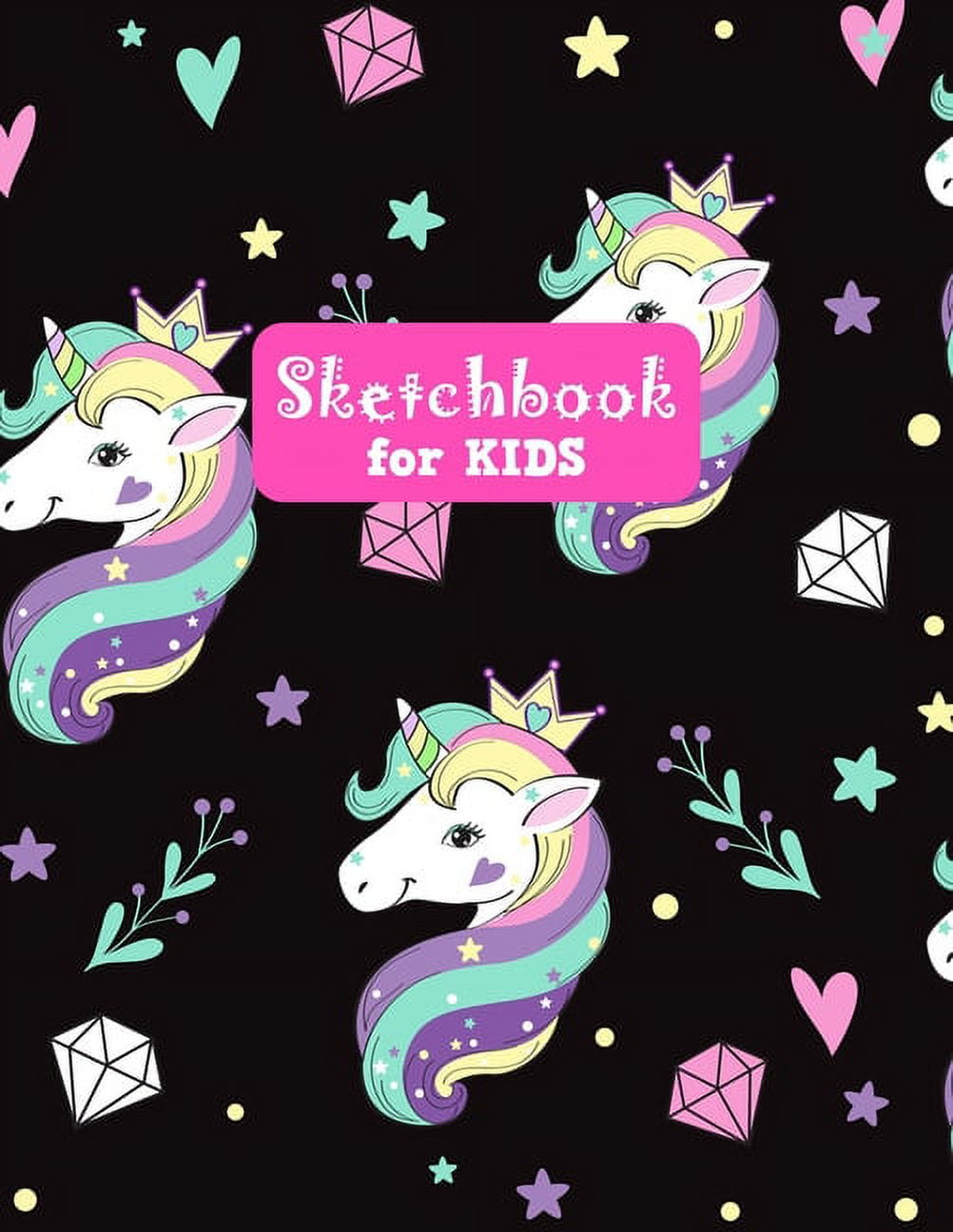 Sketchbook for Kids: Pretty Unicorn Large Sketch Book for Sketching ...