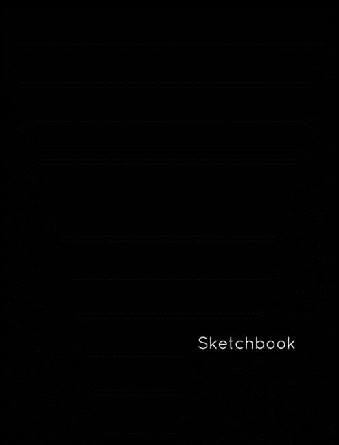 Sketchbook: Large Black Design Drawing Book (Hardcover) - Walmart.com
