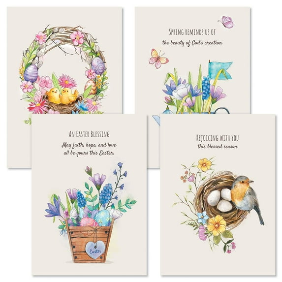 Sketched Faith Easter Greeting Card - Set of 8 (4 Designs), by Current ...