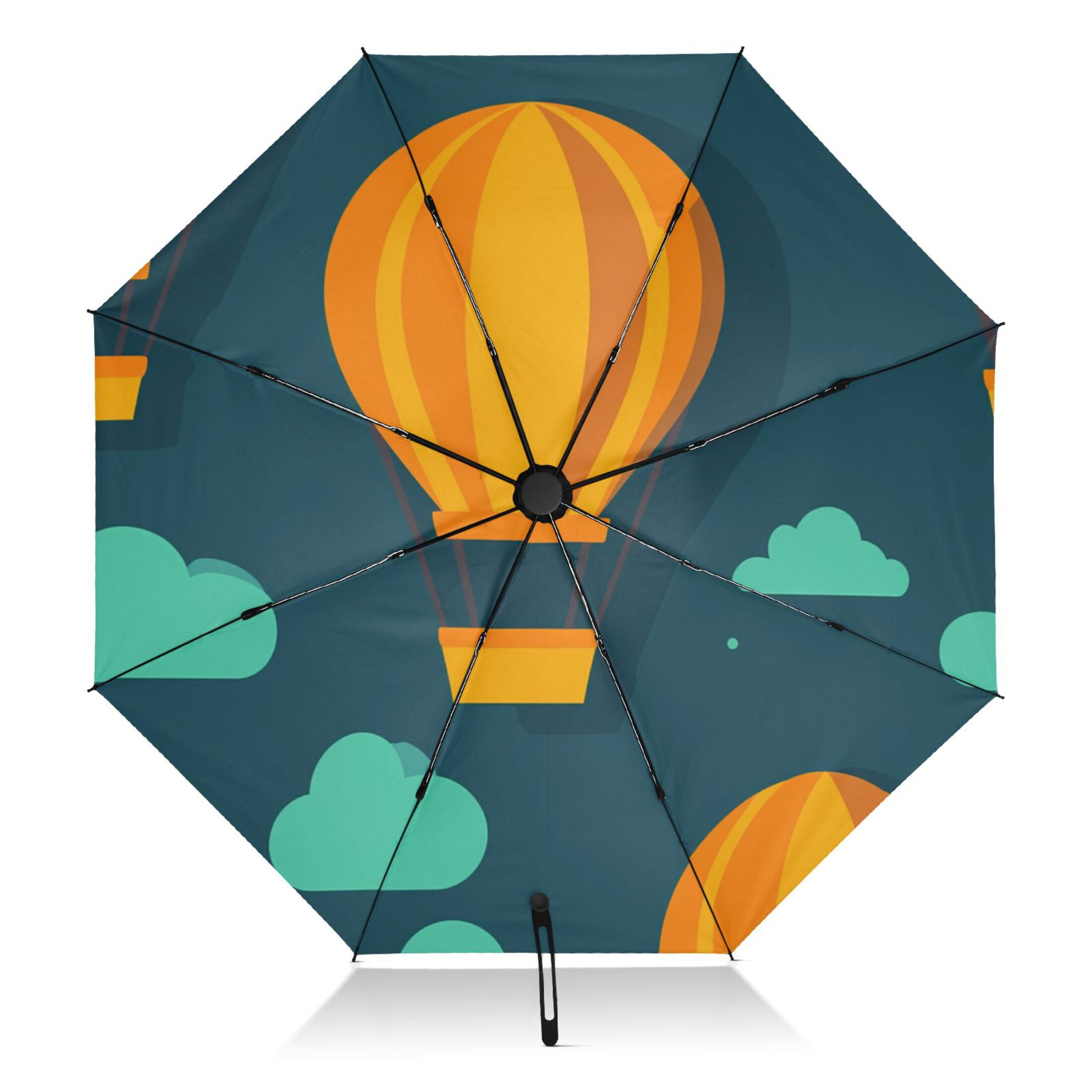 Sketched Hot Air Balloon Extra Large Automatic Umbrella, UV Protection ...