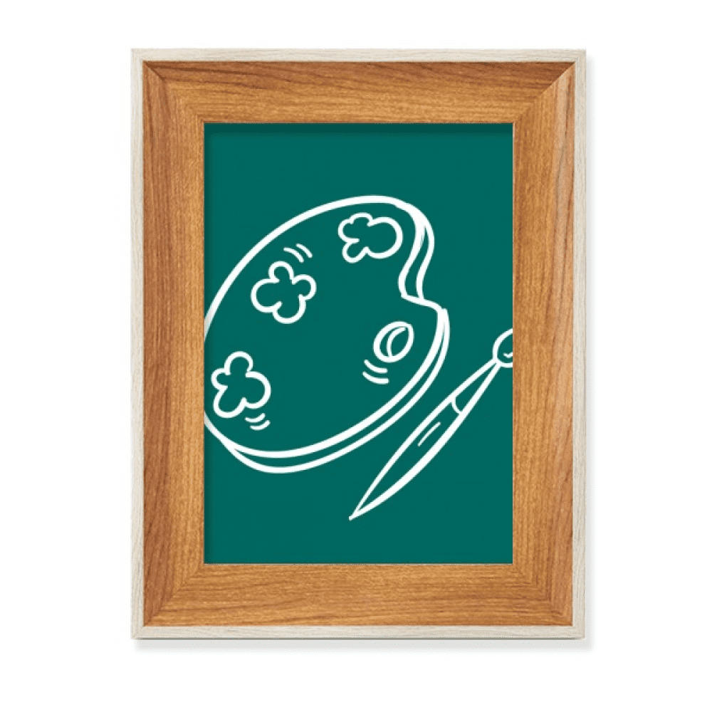 Sketchpad Color Brush Painting Desktop Wooden Photo Frame Display ...