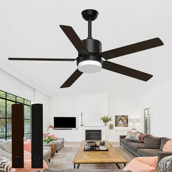 48" Ceiling Fans with Lights-Low Profile Ceiling Fan with Light and ...