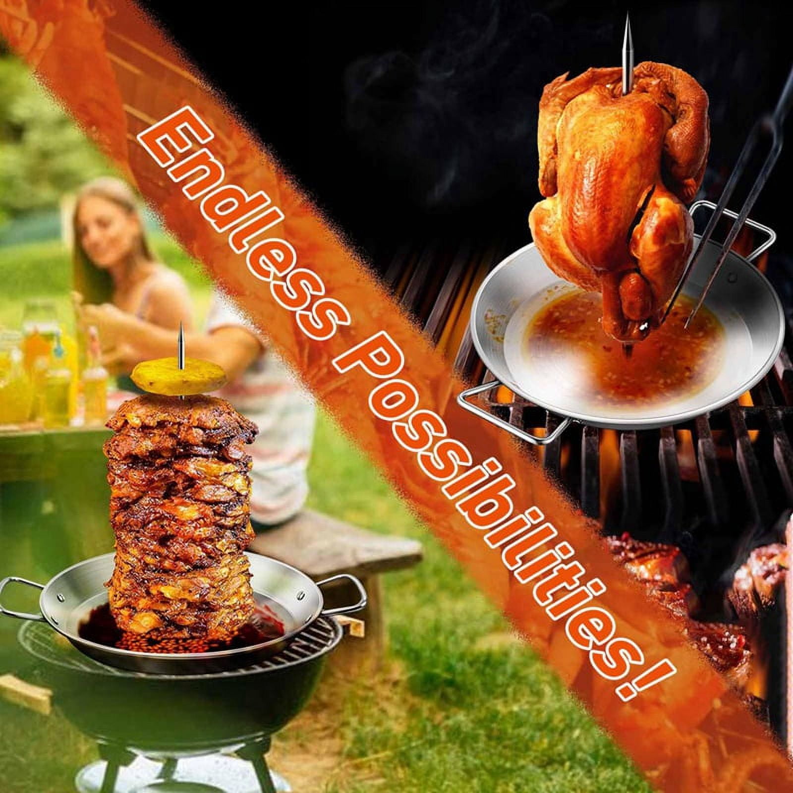 Skewer for Grill, Stainless Steel Vertical Skewer, Brazilian Vertical ...