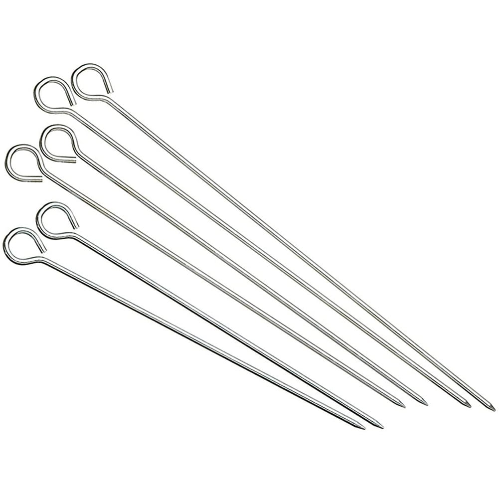 Skewers (15cm, 17cm, 20cm) Kabob Stainless Steel BBQ Set, Reusable ...