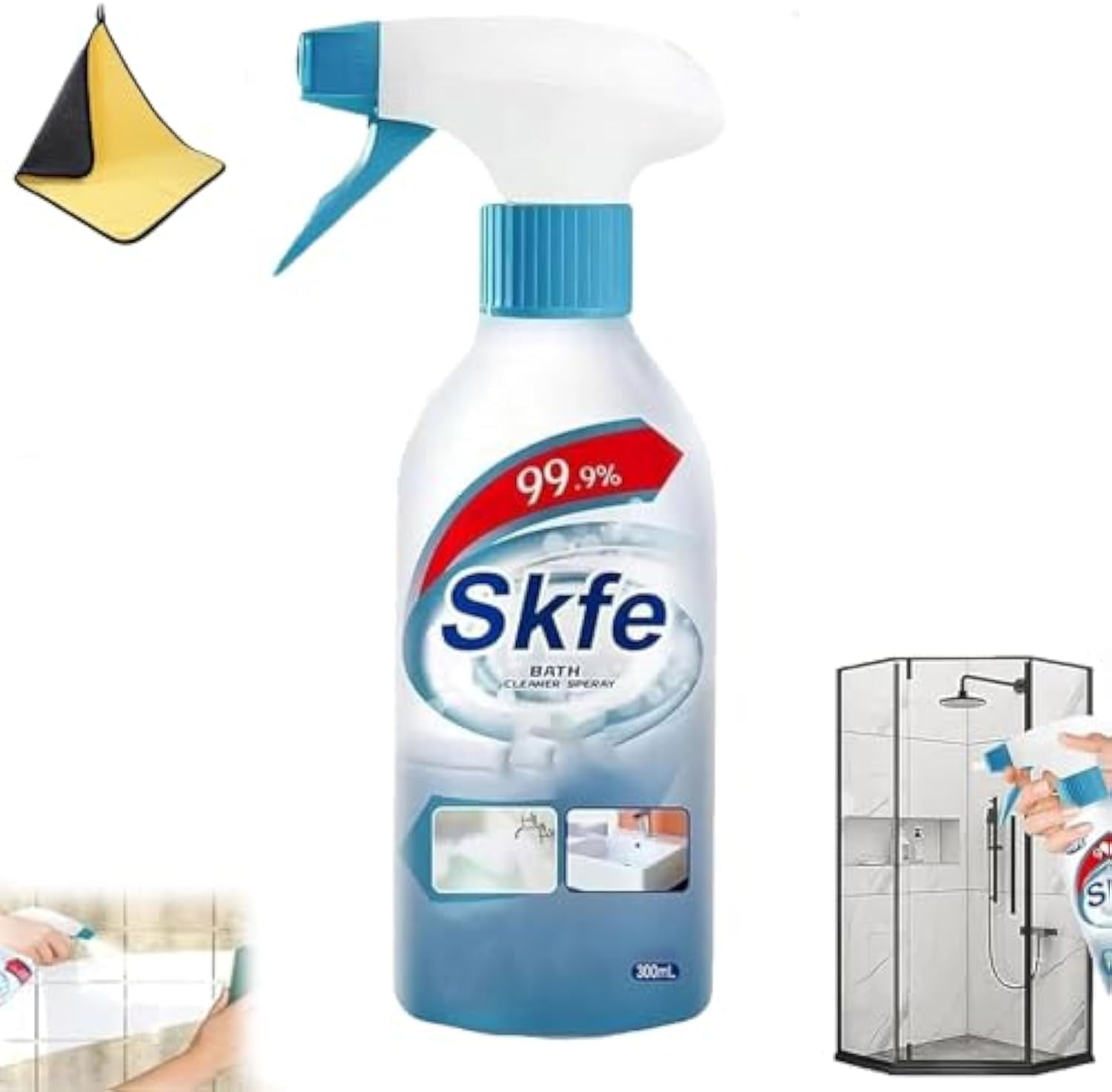 Skfe Bath Cleaner Spray Foam, 2025 Upgrade Bathroom Foam Cleaner Spray ...