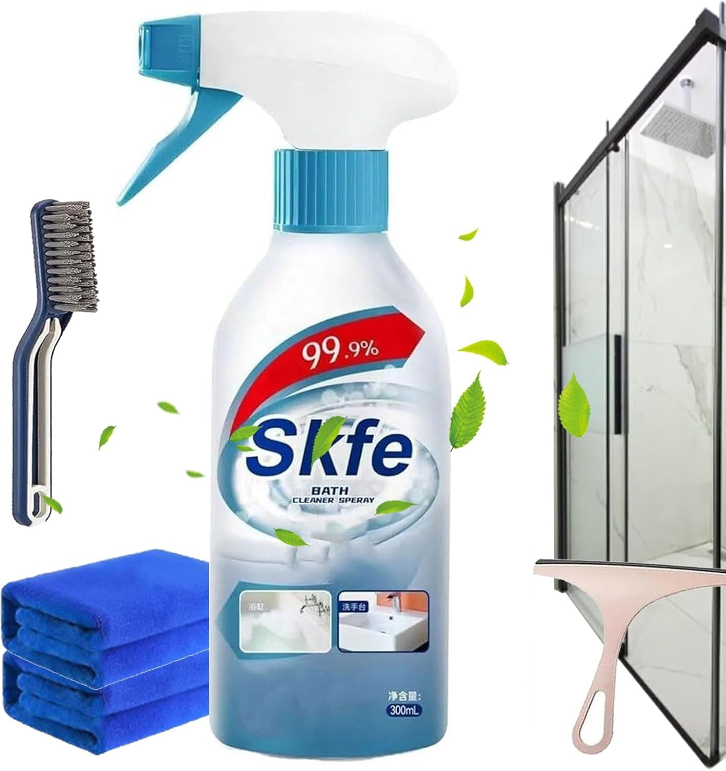 Skfe Bath Cleaner Spray Foam, Skfe Foam Cleaner, Skfe Cleaner No-Rinse ...