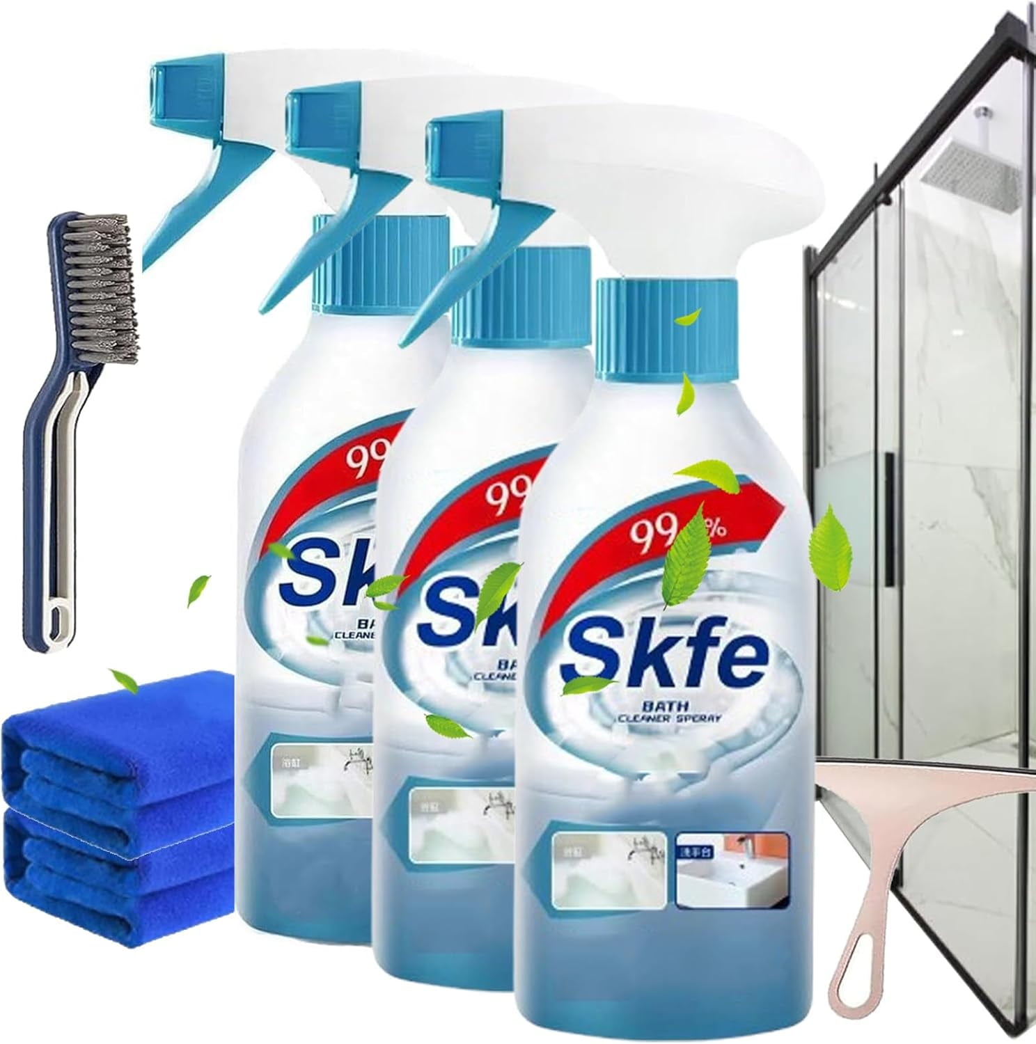 Skfe Bath Cleaner Spray Foam, Skfe Foam Cleaner, Skfe Cleaner No-Rinse ...