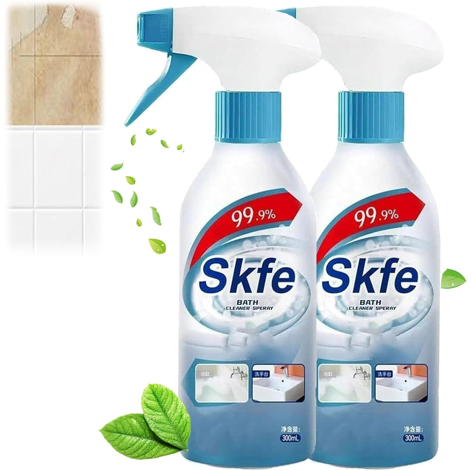 Skfe Bath Cleaner Spray, Skfe Bathroom Cleaning Spray, Stubborn Stains ...