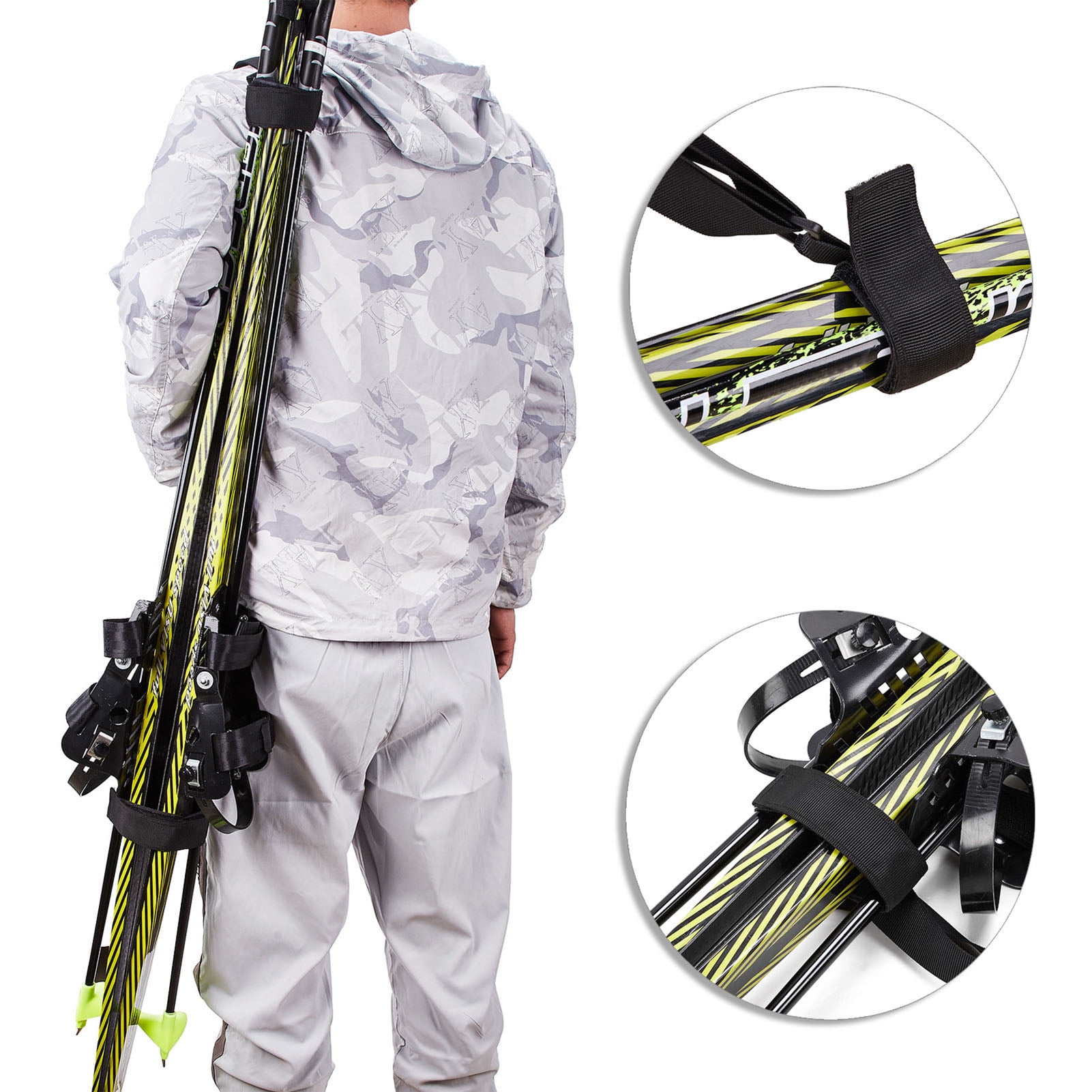 Ski Backpack,Poles Carrier Adjustable Pole Nylon Men And Poles Carrier ...