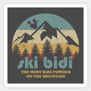 Ski Bidi Sticker Phone Decal Water Bottle Stickers Car Decals, Laptop ...