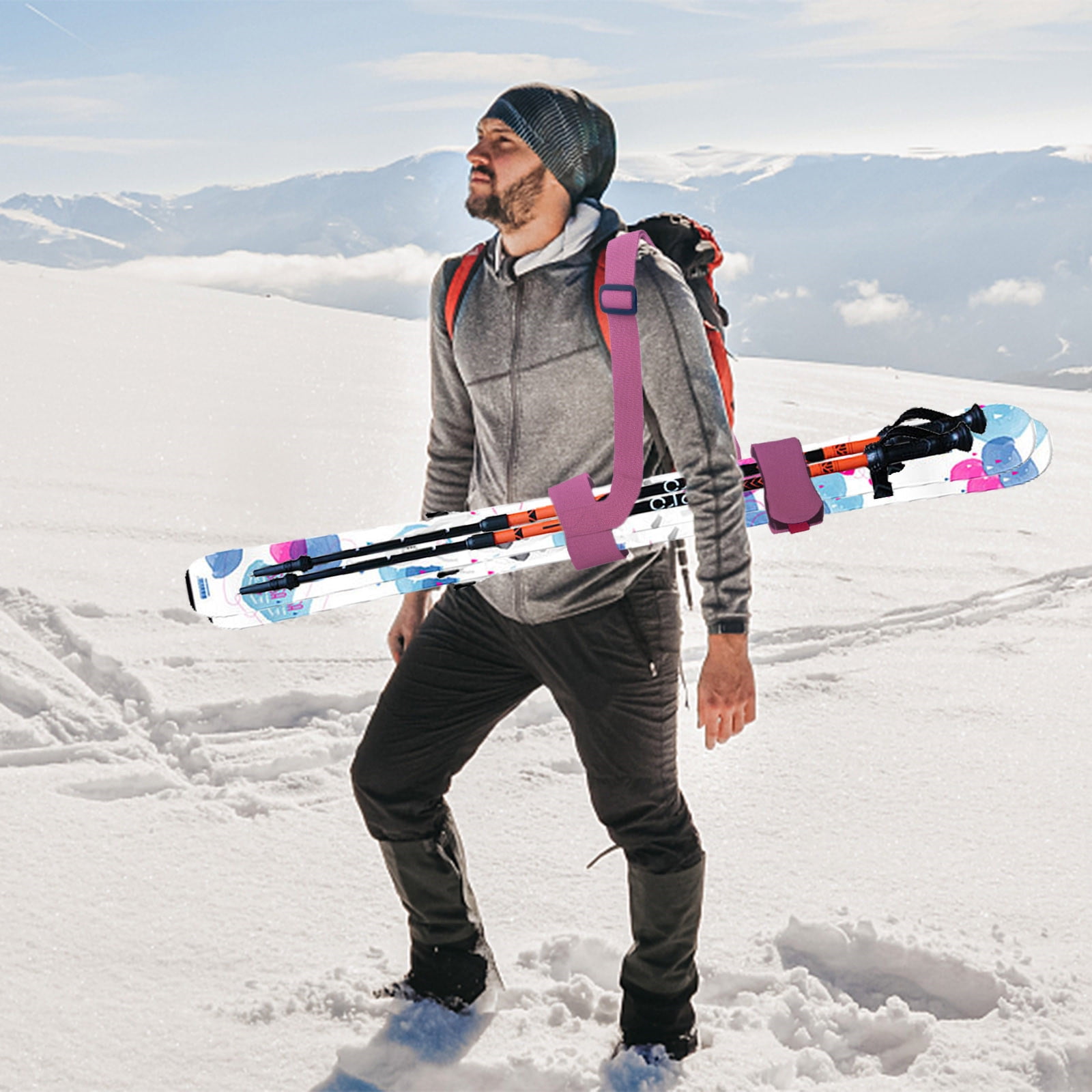 Ski Bindings, Adjustable Snowboards Fixed Strap, Sleds Straps, Hands ...