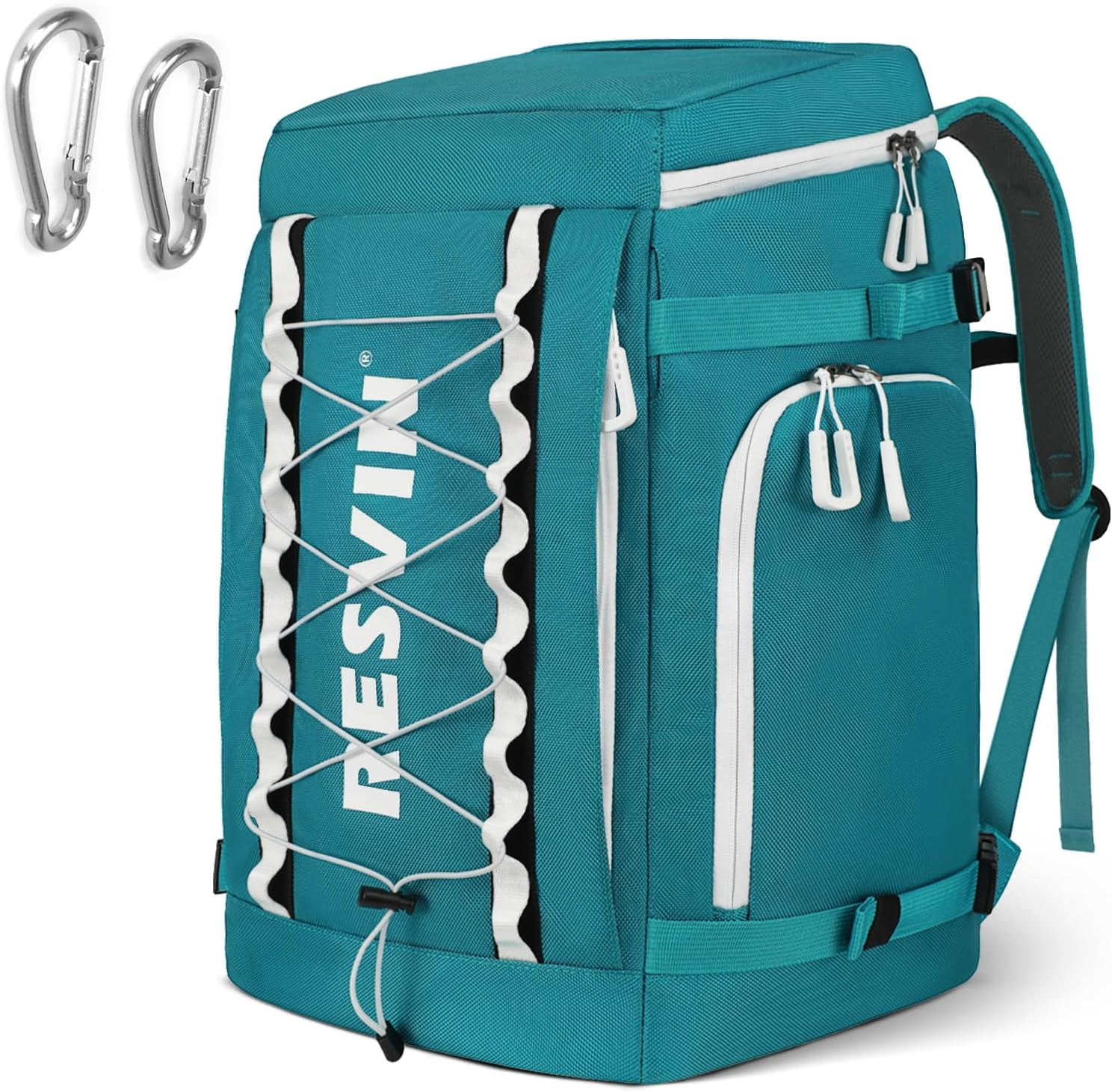 Ski Boot Bag, Large 55L Ski Boot Bag Backpack 1680D Nylon Waterproof ...