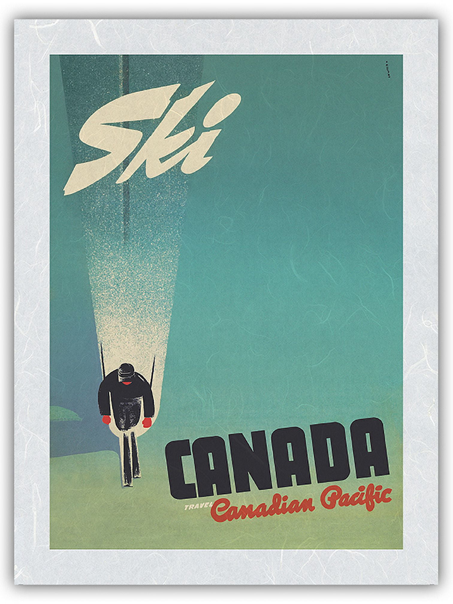 Ski Canada - Canadian Pacific - Vintage Railroad Travel Poster by Peter ...